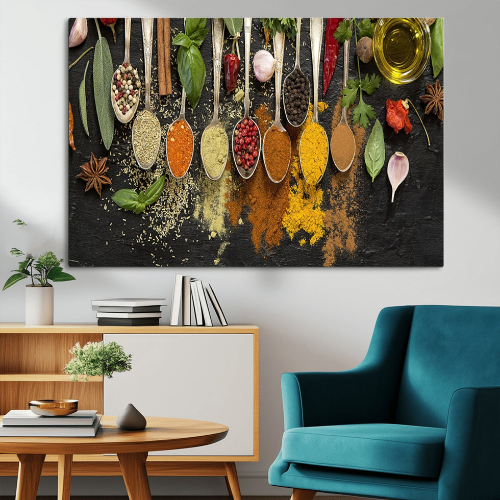 Kitchen Spice Wall Art - Unique Canvas Print Home Decor – MyGreatCanvas ...