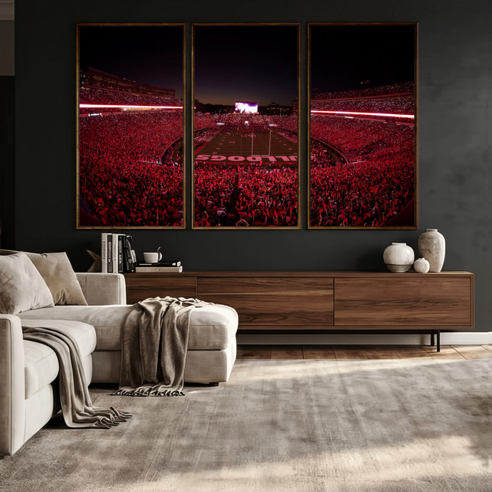 Sanford Stadium Wall Art Canvas Print – Georgia Bulldogs Football Artw ...