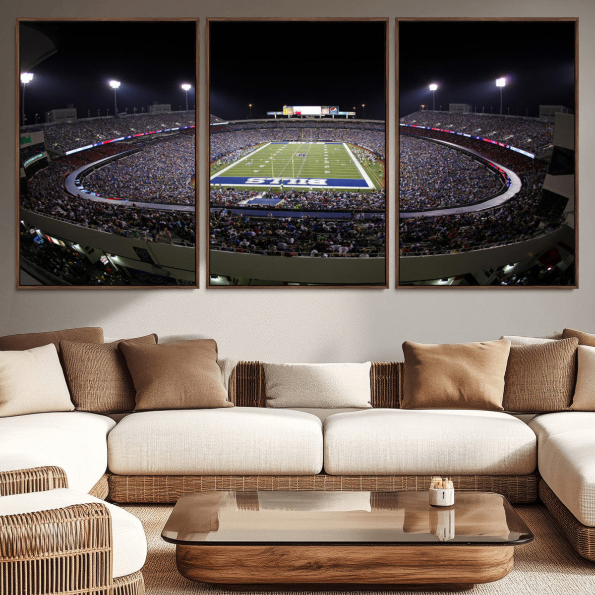 Buffalo Bills NFL Football Team Print - Buffalo Highmark Stadium Wall ...