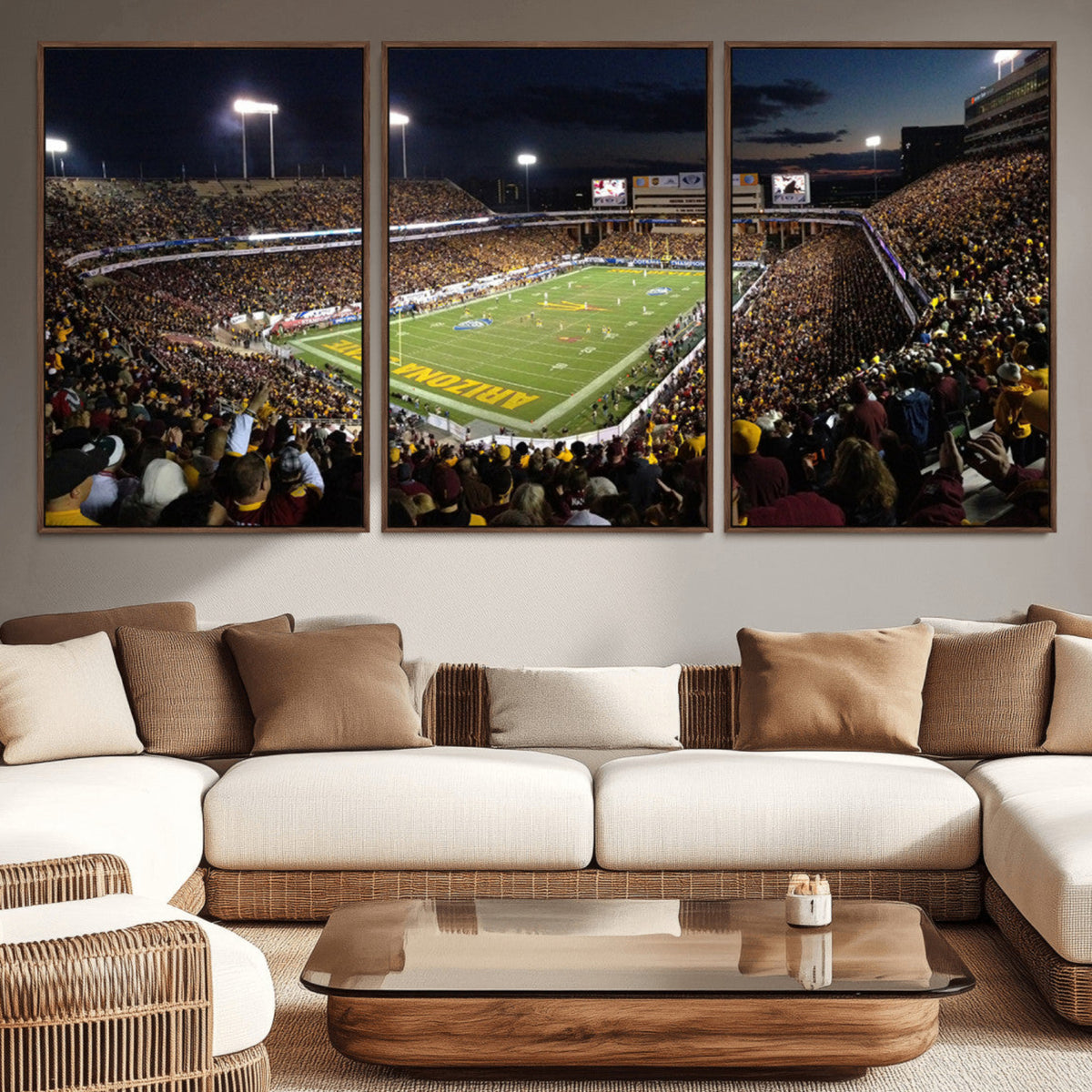 ASU Sun Devils Football Team Print Canvas - Phoenix Mountain America ...