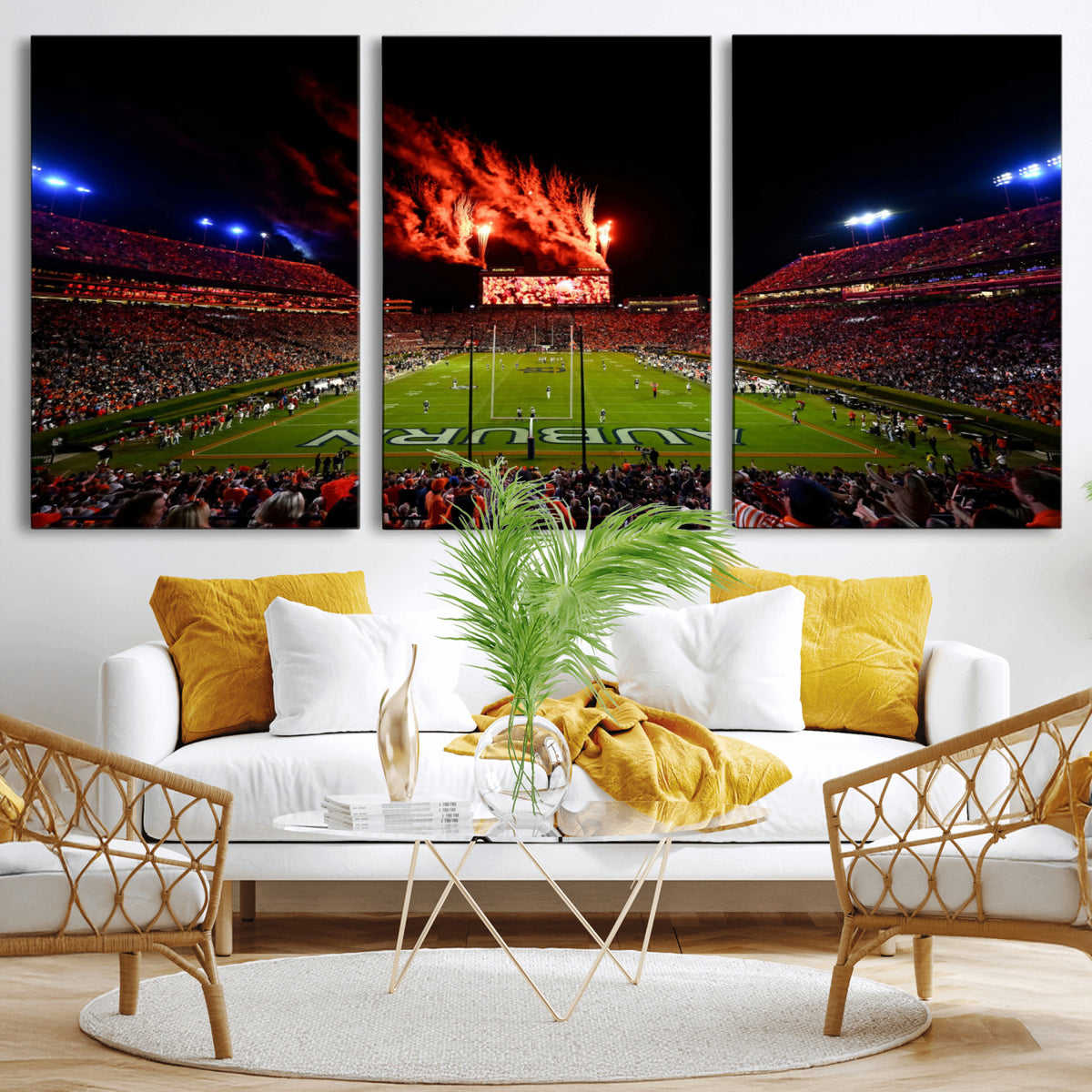 Jordan-Hare Football Stadium Wall Art Canvas Print, Football Stadium ...